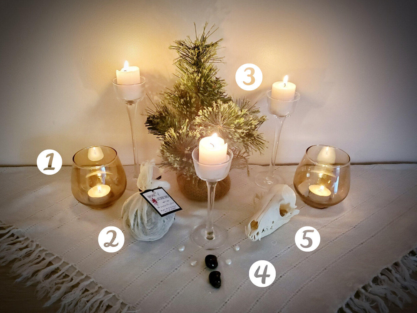 Flying the Hedge: Yule Altar 2019