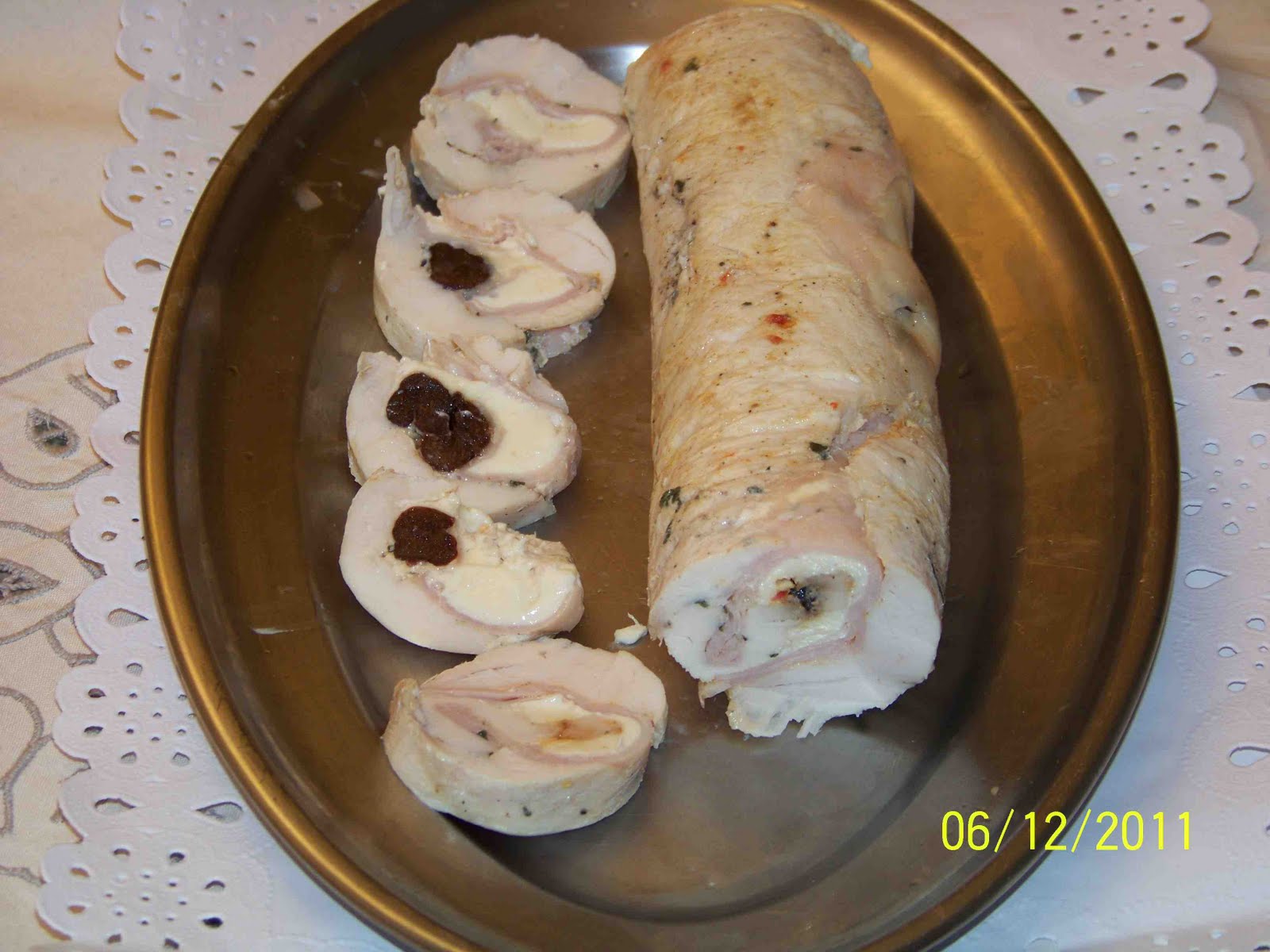 Culinaria y otras cosas: Rollo de pechuga de pollo