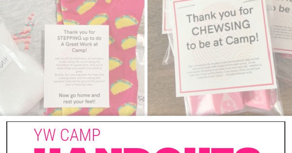 She's Crafty: YW Camp Handouts for Adults