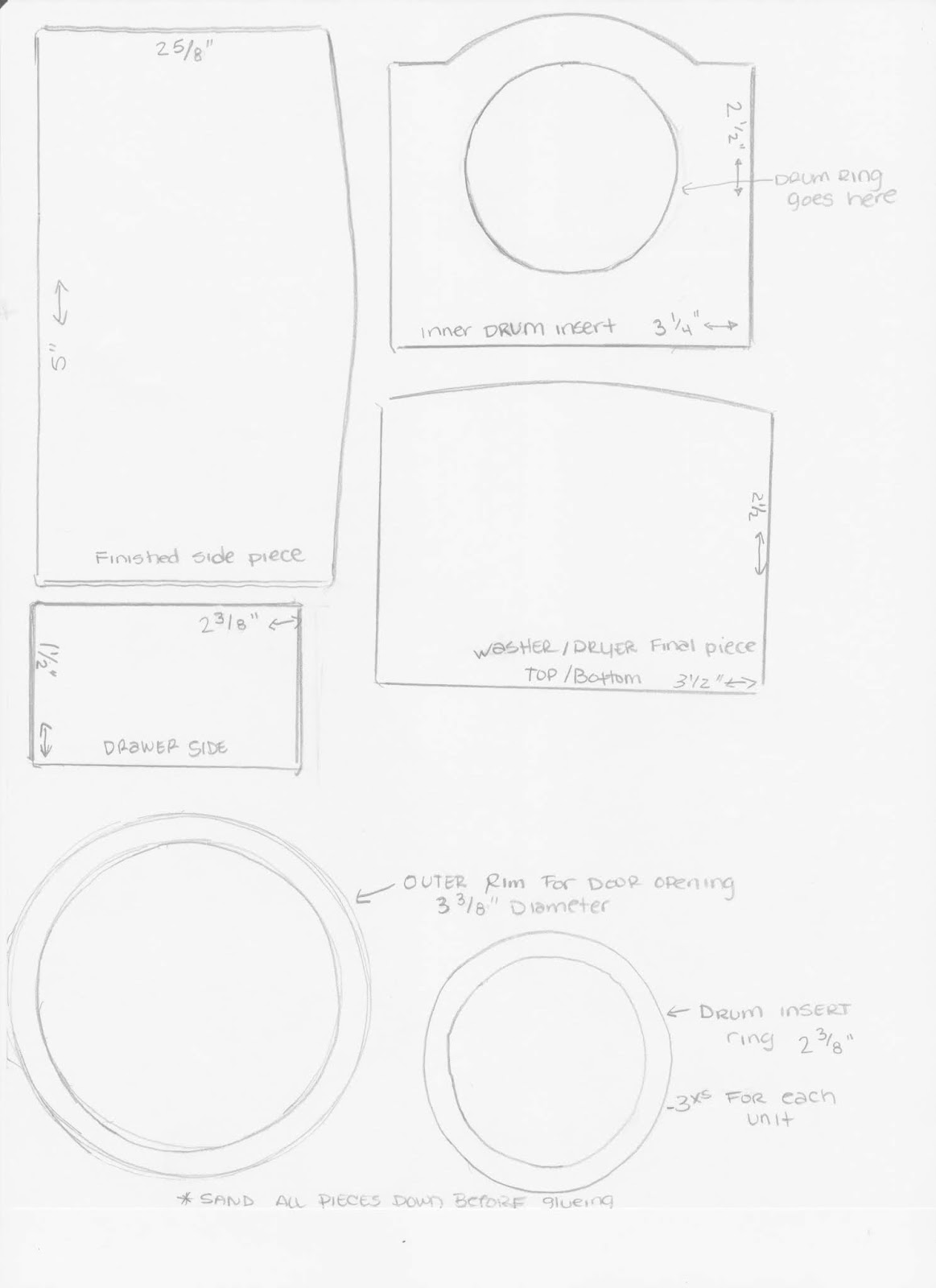 Chloe's Dollhouse Things: Washer/Dryer Template