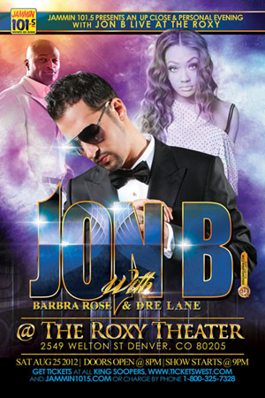 DJ Emir Santana Mixtapes & Designs: Jon B at The Roxy Theater Denver ...