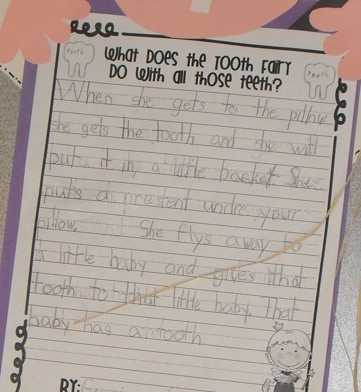 First Grade Fever! by Christie: Now this is some "TOOTH-rific" Writing ...
