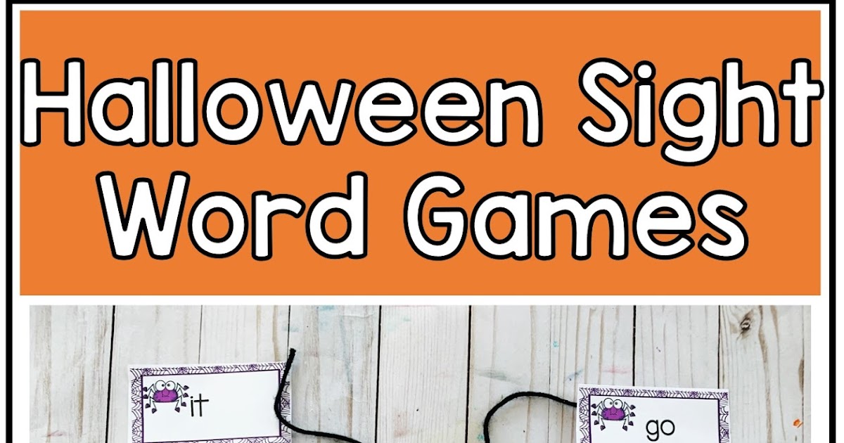 Halloween Sight Word Games | Busy Hands and Minds