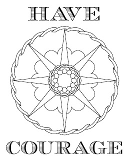 CJO Photo: Inspirational Coloring Page: Have Courage