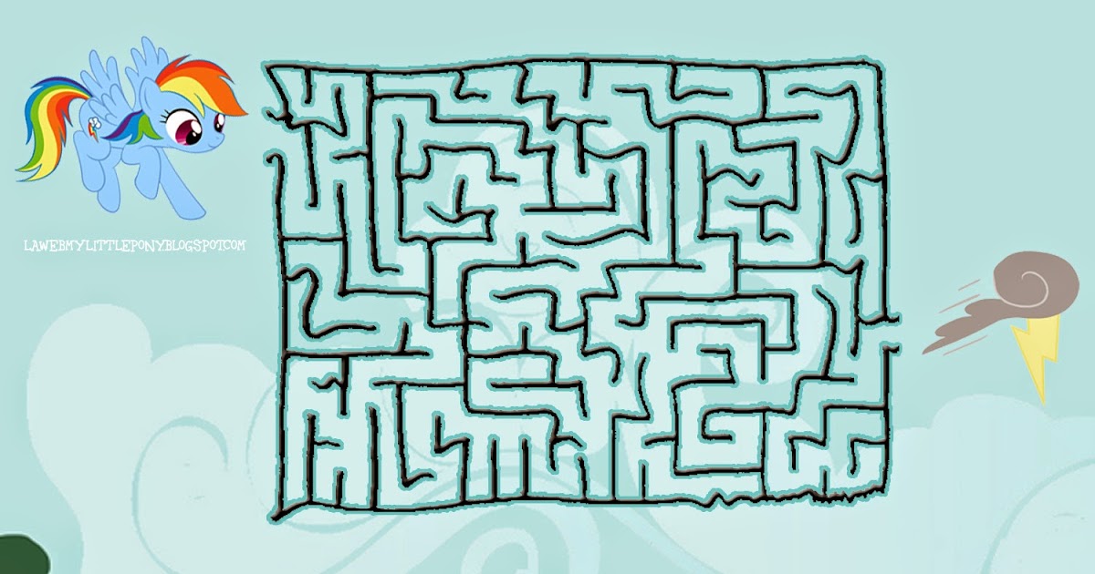 My Little Pony: Imprime y completa el Laberinto de Rainbow Dash