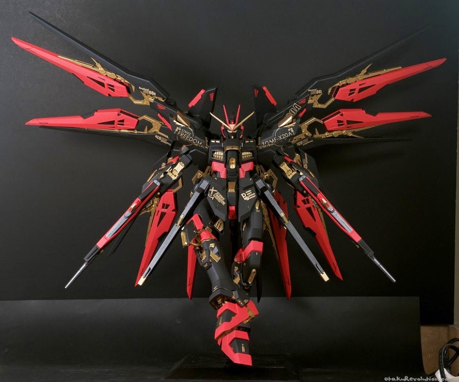 Custom Build: PG 1/60 Strike Freedom Gundam "Black Color scheme"