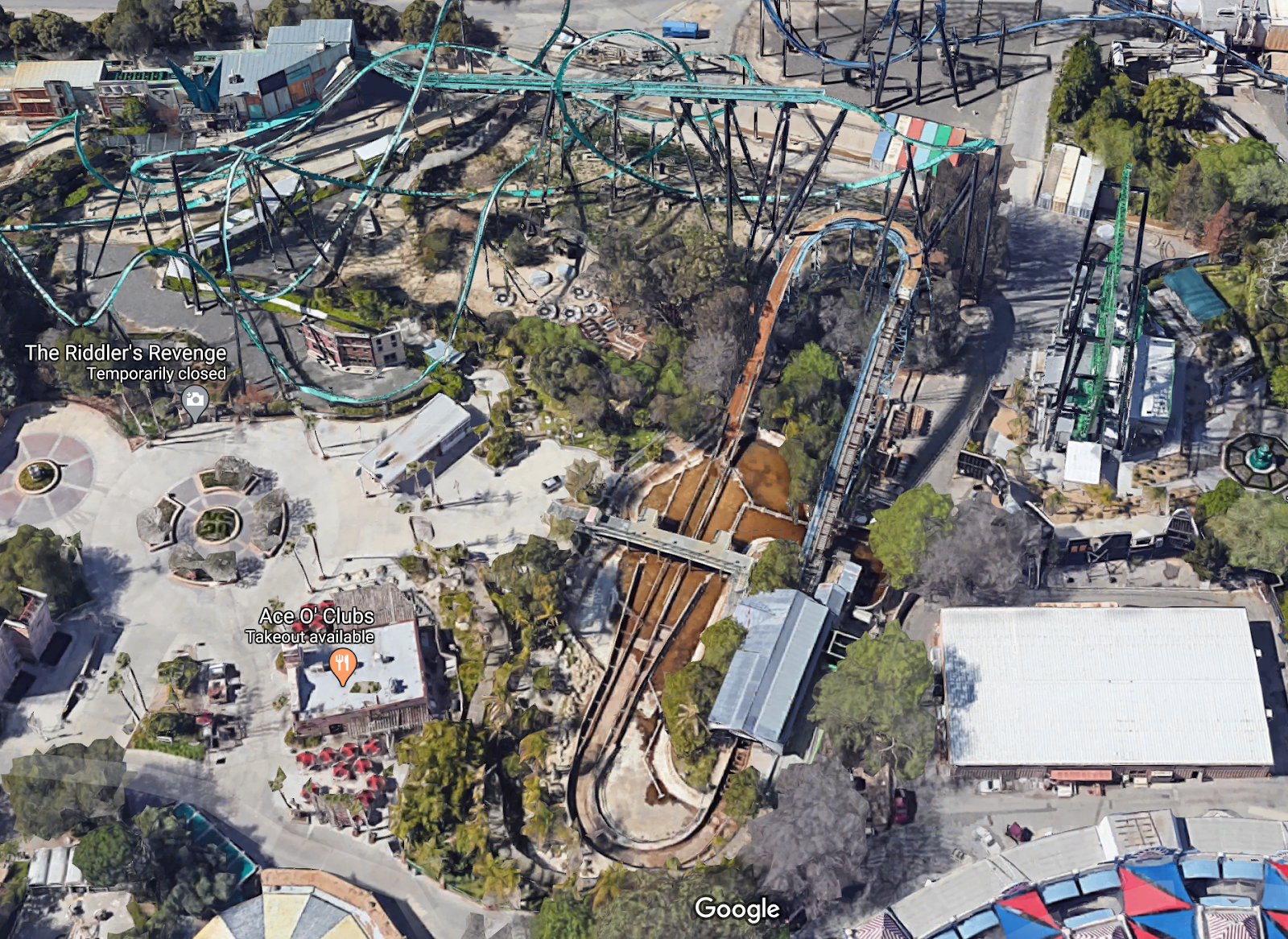 Six Flags Magic Mountain Map 2022