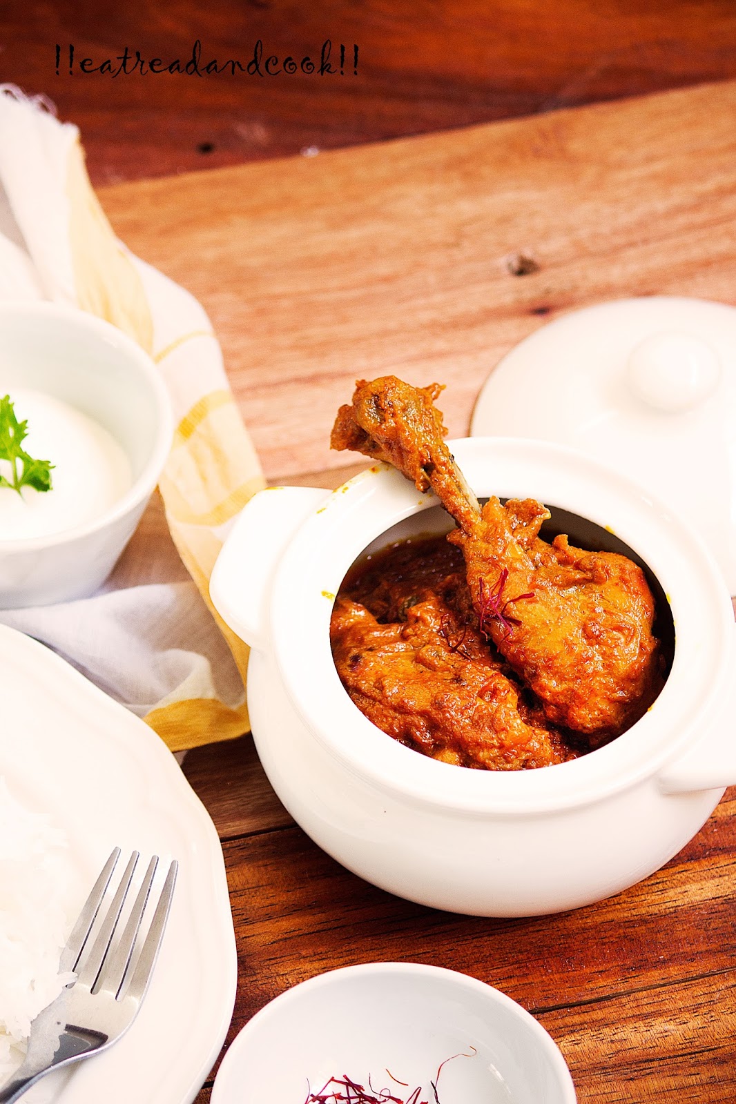 Kesari Murgh / Chicken in Saffron infused Gravy