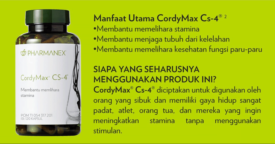Manfaat CordyMax Cs-4 Nu Skin Pharmanex - Nu Skin Jogja Distributor