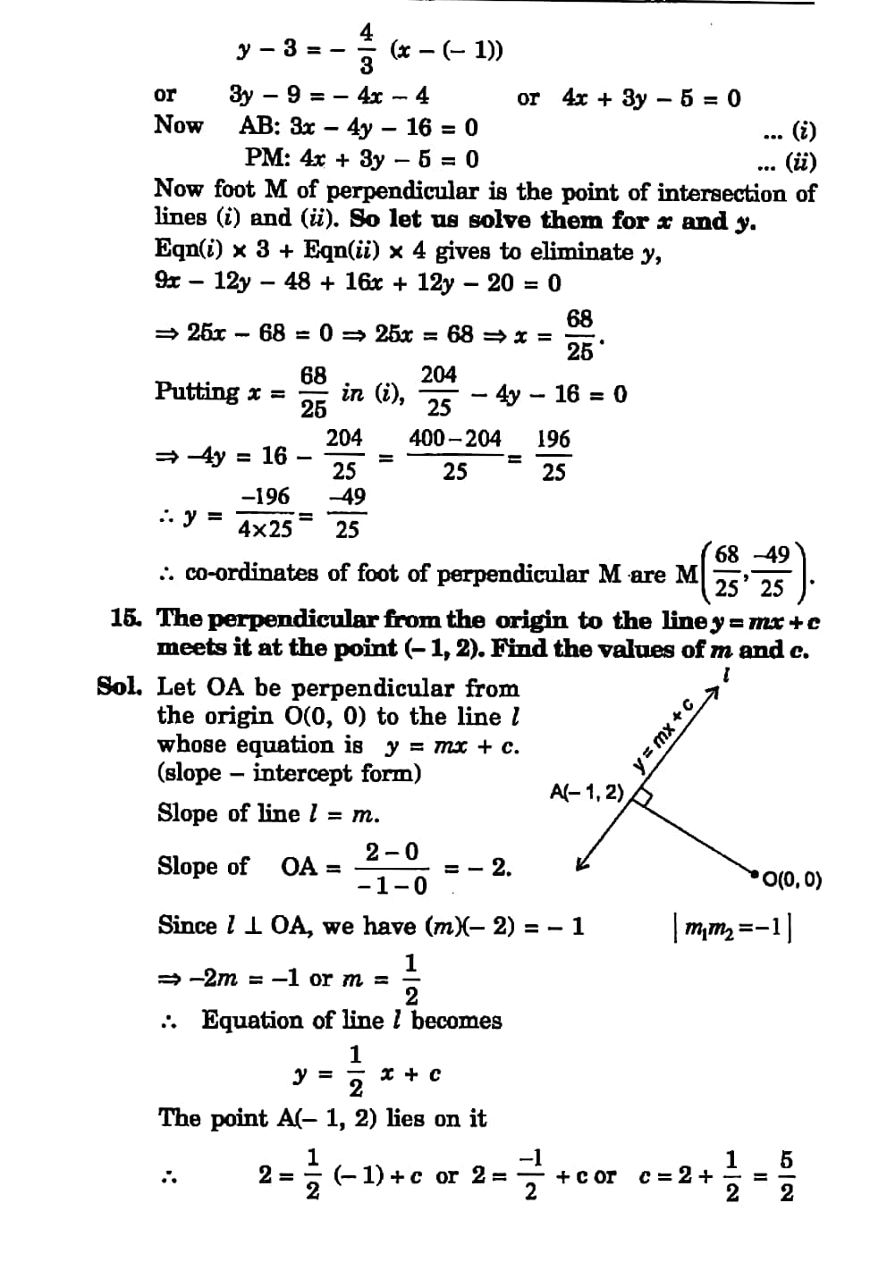 Straight lines class 11 math - Studypur