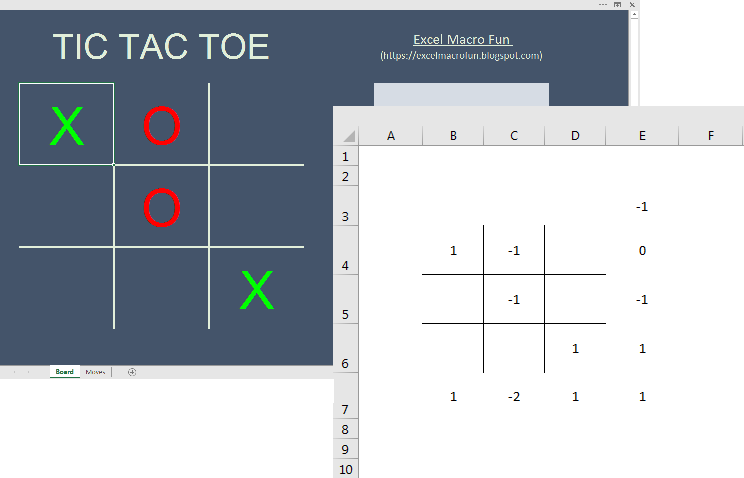 Excel Macro Fun Excel Tic Tac Toe