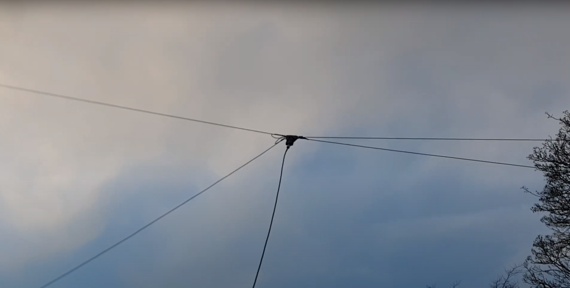 Home brew 40-80 Balanced Fan Dipole