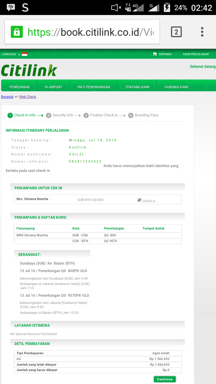 Hemat Waktu dengan Memanfaatkan Citilink Web Check In - silviananoerita