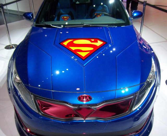 Kia And DC Entertainment's Superman Themed Optima - Magazine-Photoshoot ...