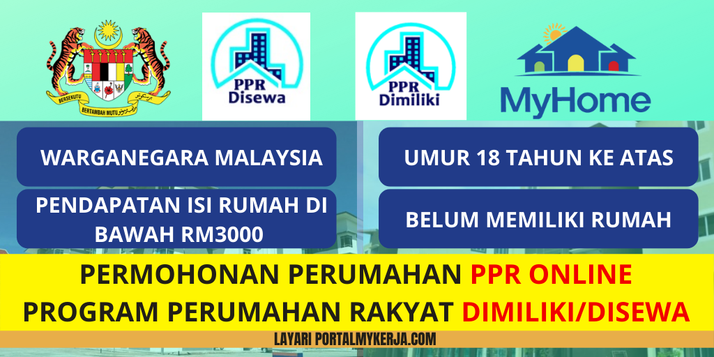 Permohonan Perumahan PPR Online, Program Perumahan Rakyat Dimiliki ...