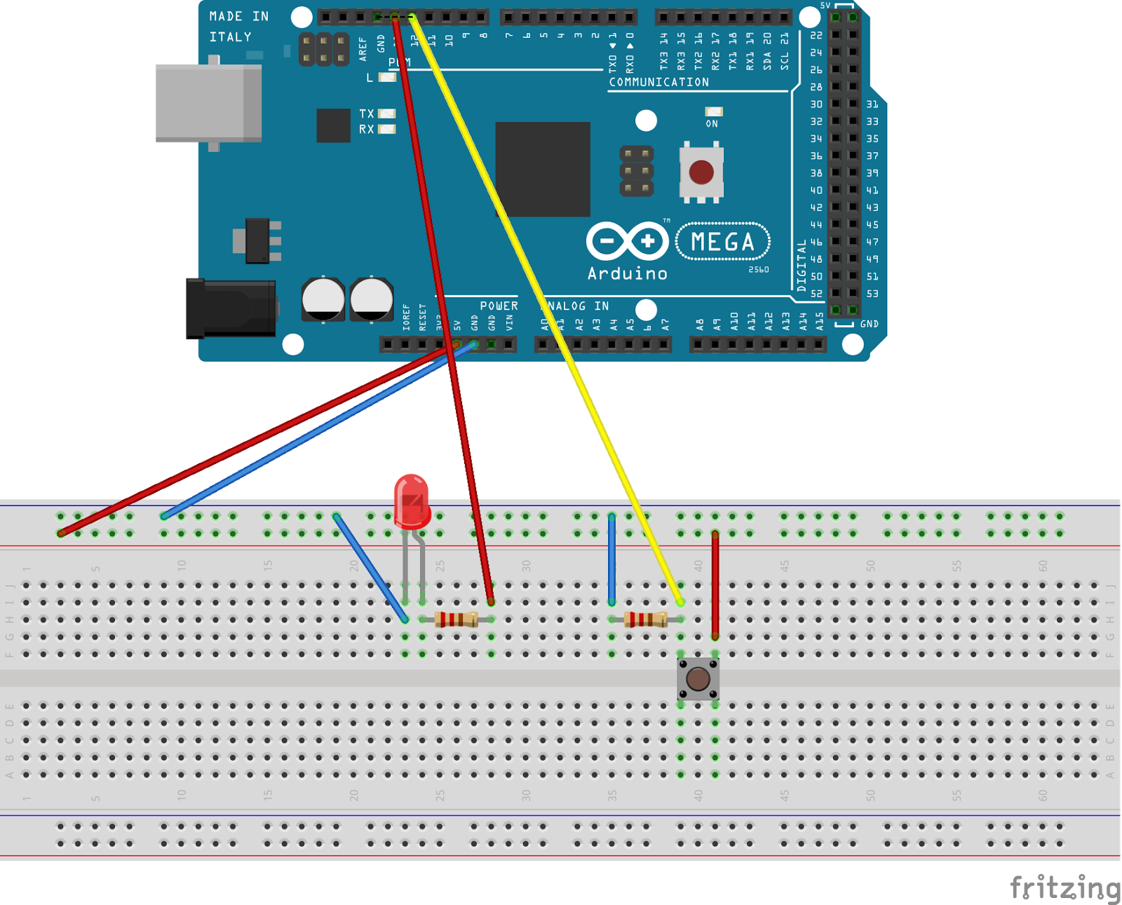 Arduino para crianças: Lição 4 - Ligar LED com botão Arduino para crianças: Lição 4 - Ligar LED com botão