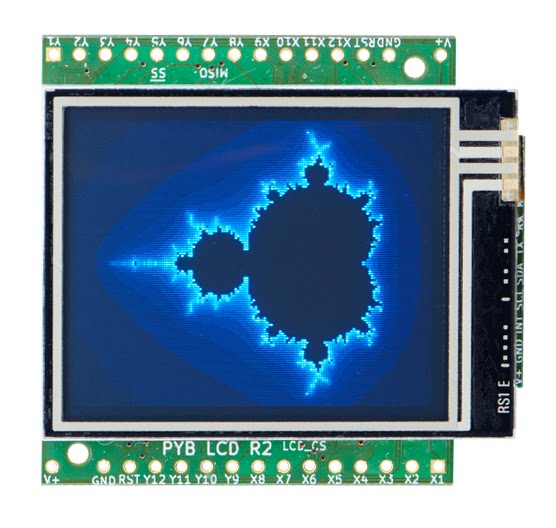 LCD160CR - Ecran LCD tactile couleur pour Pyboard - MCHobby - Le Blog