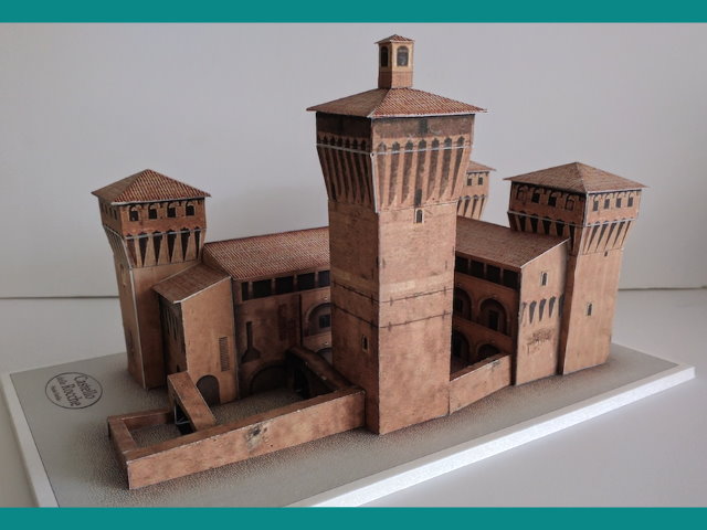 Italian Castle Paper Model | Tektonten Papercraft