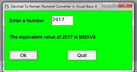 Free Programming Source Codes and Computer Programming Tutorials: Decimal To Roman Numeral in ...