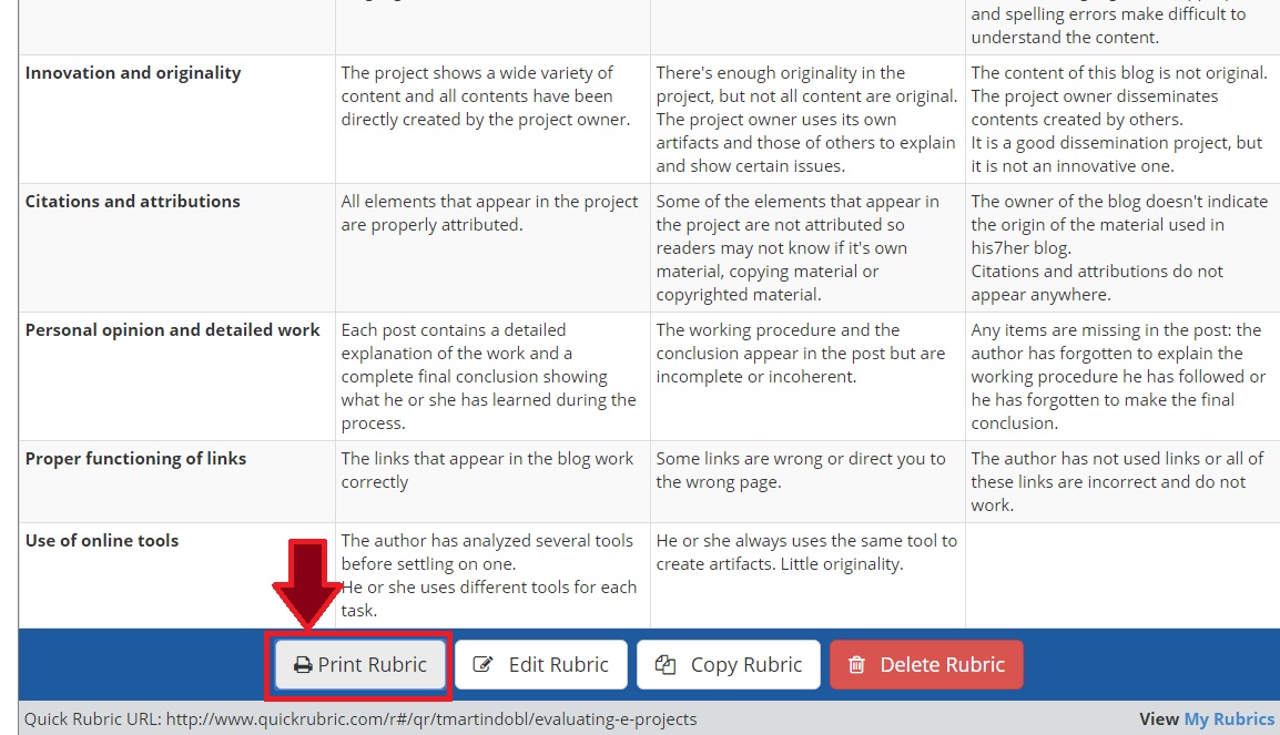 Tiny Treasures Box: Creating a Rubric
