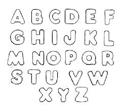 Letras em feltro molde - Ver e Fazer