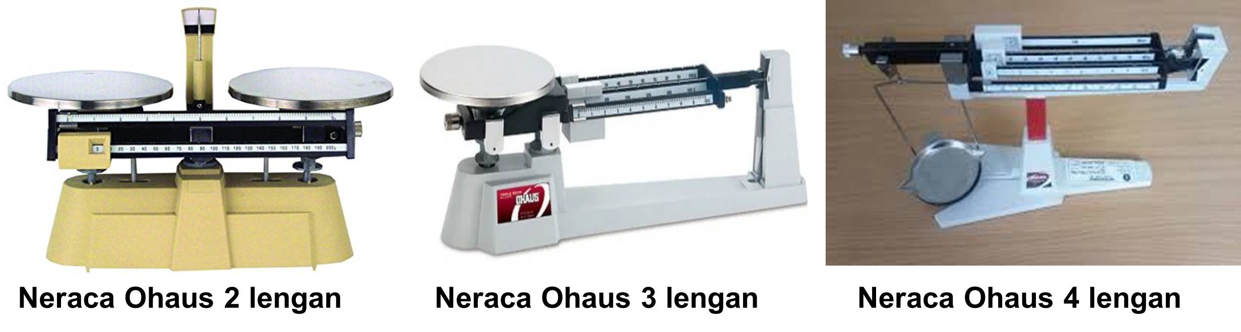 Perhatikan contoh beberapa neraca berikut ini!