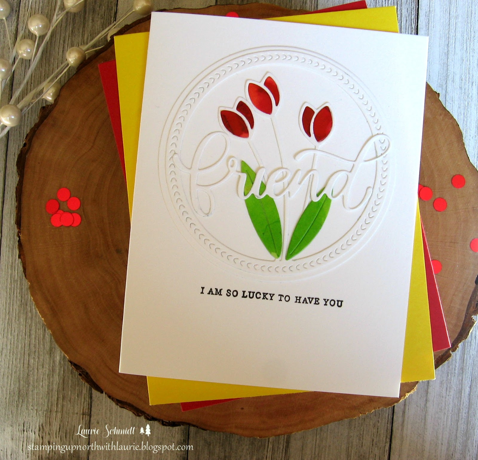 stamping up north with laurie: Memory Box Springtime Tulips