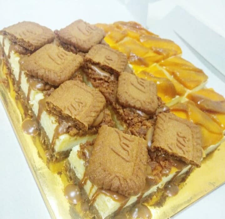 My Life & My Loves ::.: Biscoff + Mango Cheese Cake & Bomboloni sedap !!!