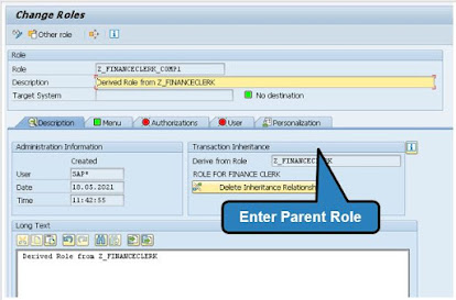 How To Create Derived Roles in SAP
