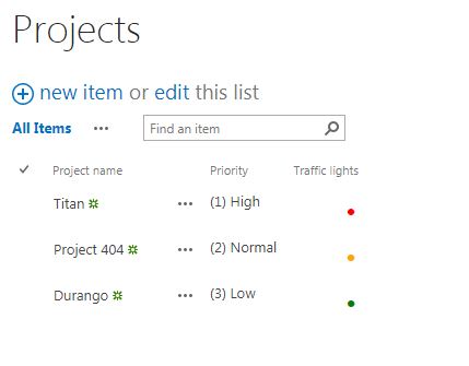 SharePoint tricks: Traffic light on calculated column - SharePoint
