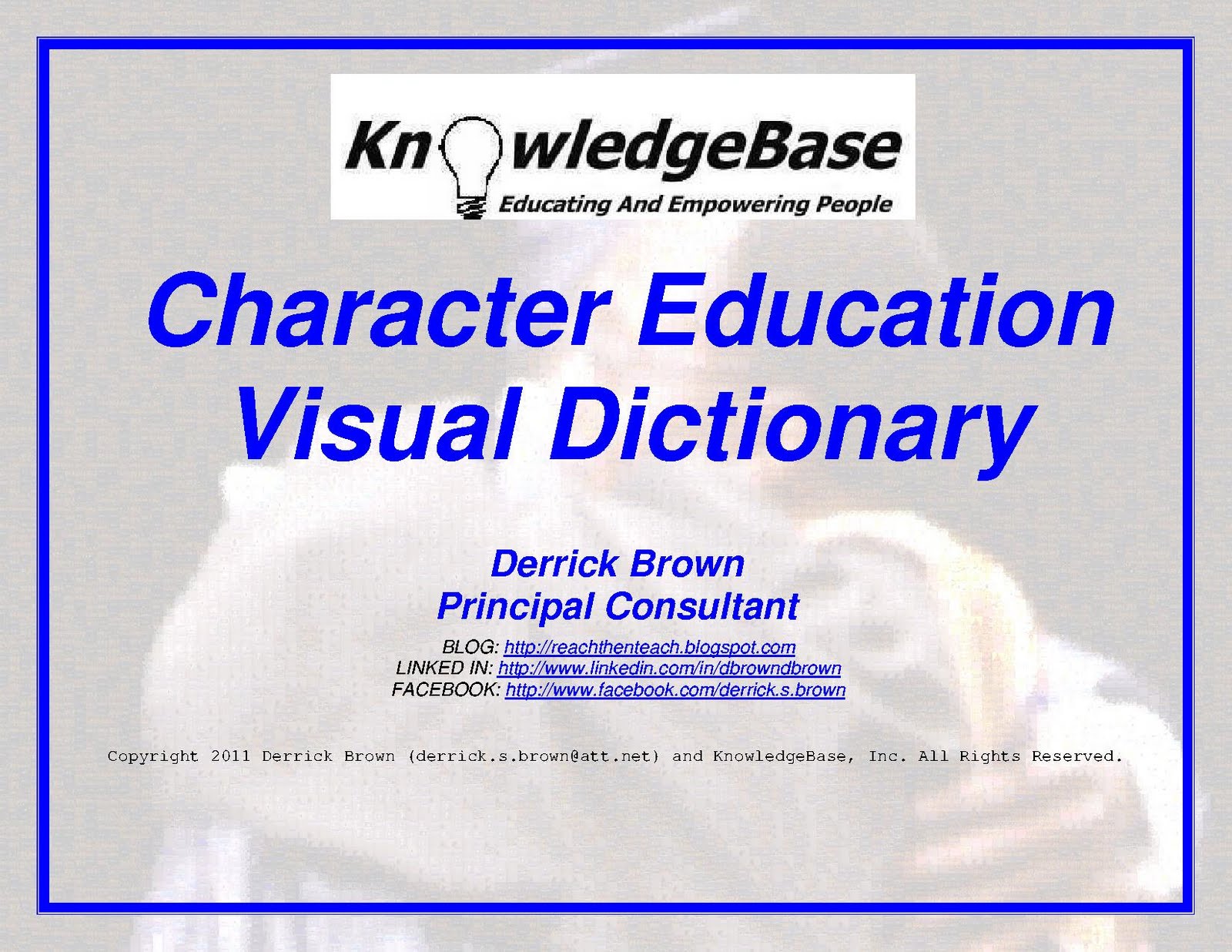 reachthenteach.com: Character Education Visual Dictionary