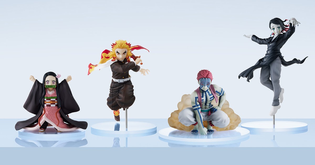 Kimetsu no Yaiba - ConoFig Kyojuro Rengoku, Small Nezuko, Akaza & Enmu ...