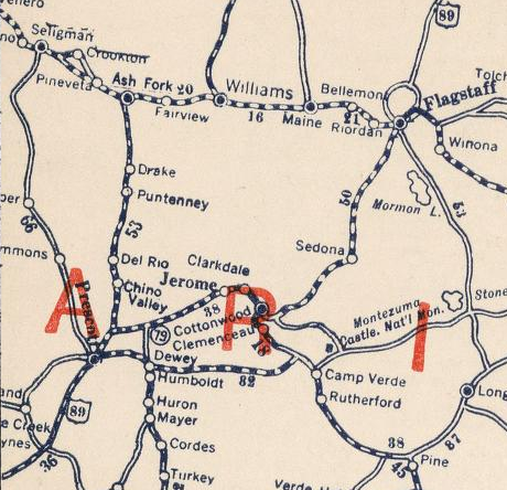 Paper Highways; US Route 280 and US Route 380 in Arizona