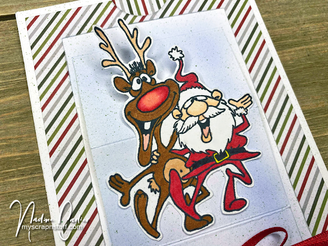 Christmas Interactive Slider Card ~ Nadine Carlier