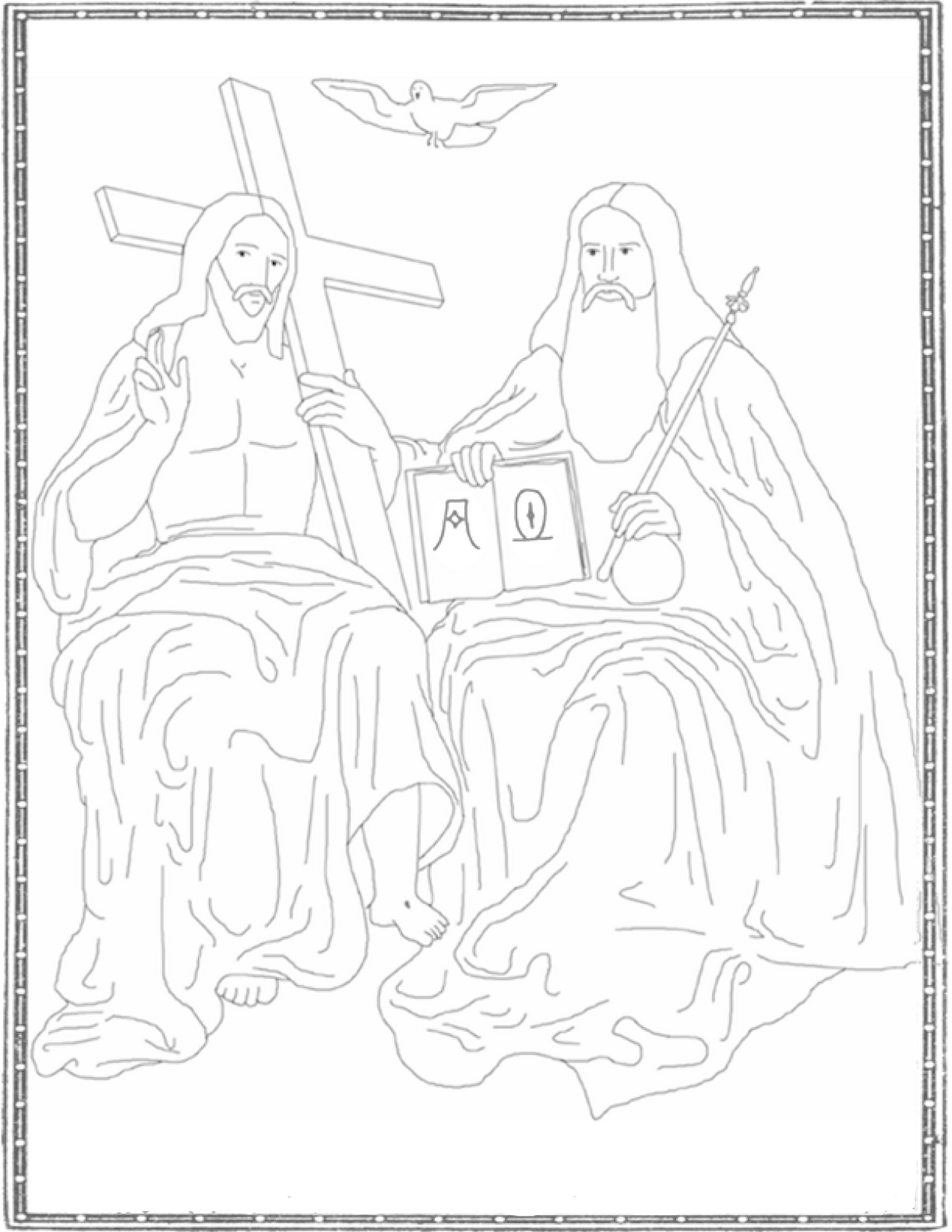 La santisima trinidad para colorear - Imagui