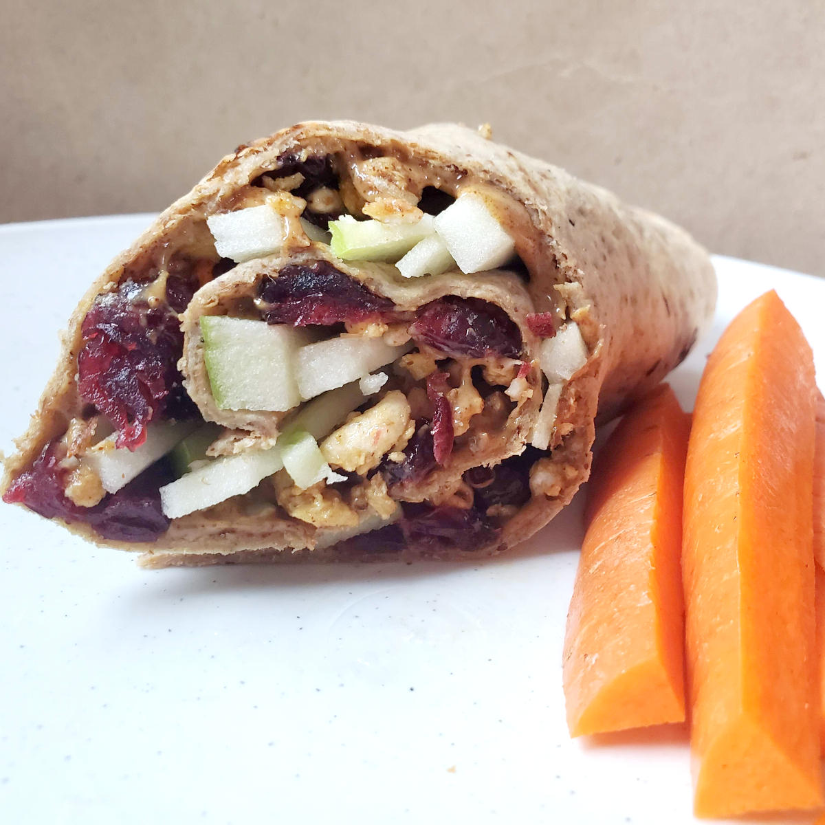 Crunchy CranApple Butter Wrap