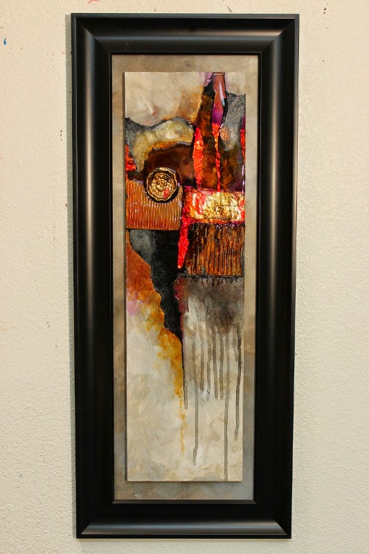 CAROL NELSON FINE ART BLOG: Mixed media abstract painting, "Medallion ...