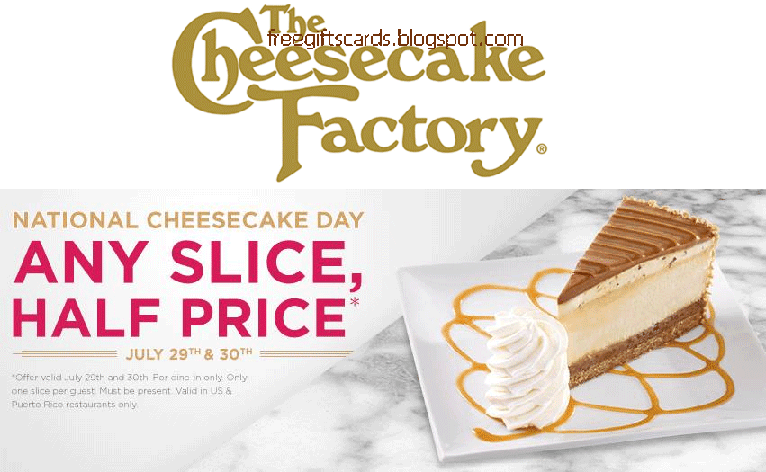 Discount Coupons and Promo Codes 2020: Cheesecake Factory Coupons