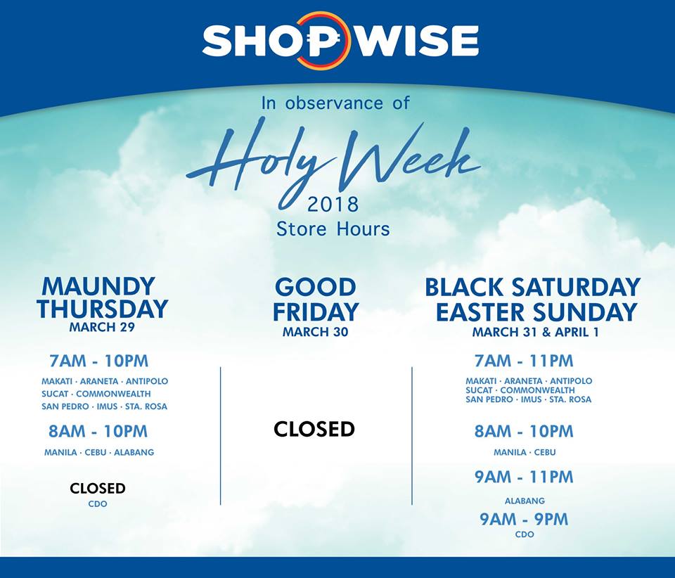 Manila Shopper: Mall Hours, Supermarkets, Theme Parks & some Restos ...