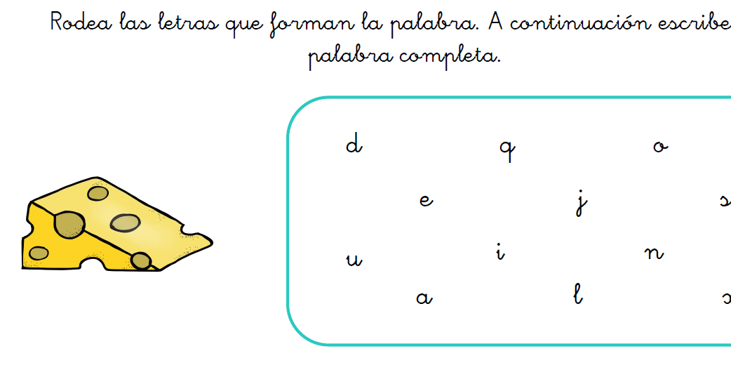 RODEA LAS LETRAS