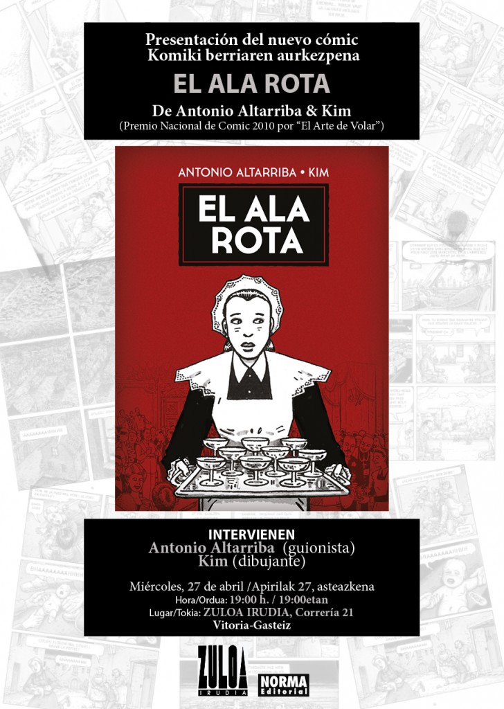 Cazadores de Comics: Presentación en Vitoria y Mondragón de El Ala Rota