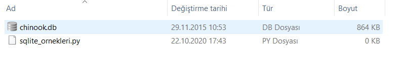 Python - Veritabanı İşlemleri (SQLite) - ozgurcyaman