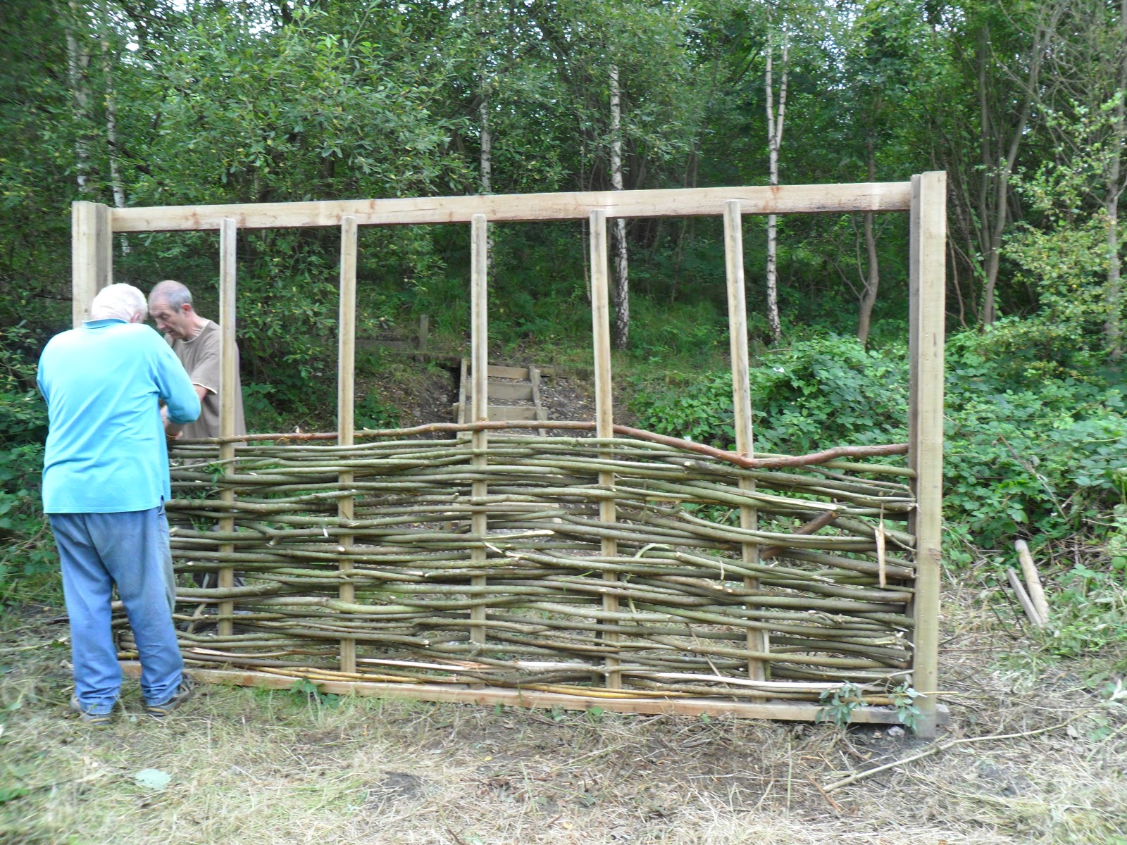 Cromwell Bottom Wildlife Group: Willow Screen Weaving