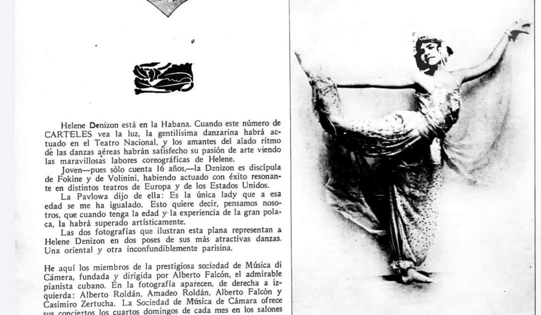 Gaspar, El Lugareño: (Carteles. Noviembre 1922) Helene Denizon está en ...