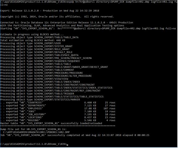 Info Imply Ravi Exporting And Importing Dmp File In Oracle Database 12c