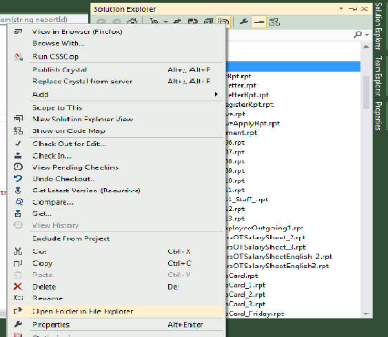 Unable to find the report in the manifest resources. Please build the ...