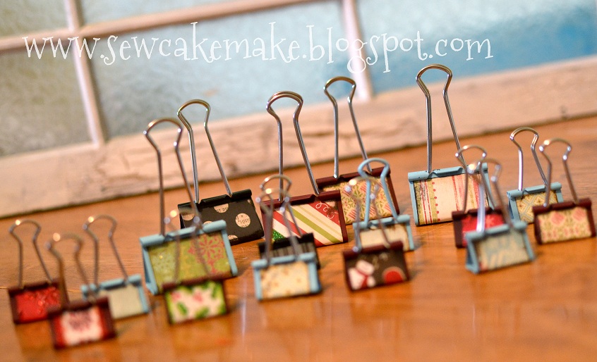 The Sew*er, The Caker, The CopyCat Maker: Binder Clips All Dressed Up
