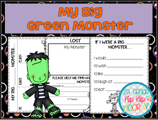 1st Grade Hip Hip Hooray!: Go Away Big Green Monster