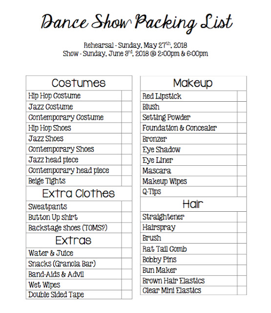 Connected in the Kitchen: Dance Recital Season 2018