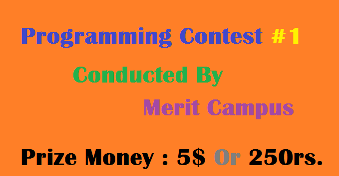 Programming Contest #1 [ Fuzzyprograms ] ~ Fuzzy Programs